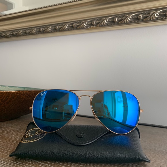 Ray-Ban | Accessories | Rayban Flash Aviators Large Unisex Authentic ...